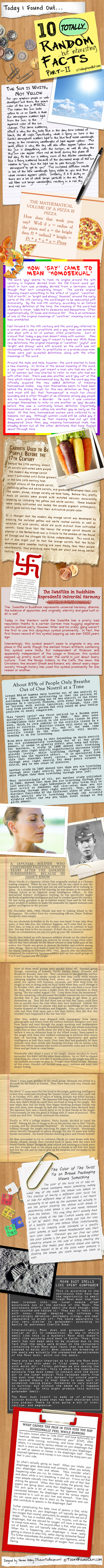 10 Totally Random Facts Part 2 10 Totally Random Facts Part 2