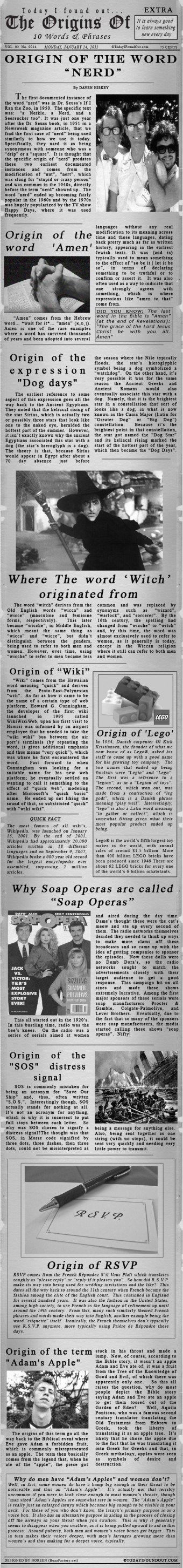 The Origins of 10 Words & Phrases