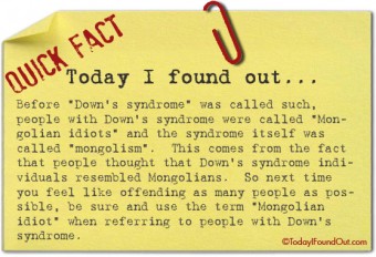 What People With Down's Syndrome Used to Be Called