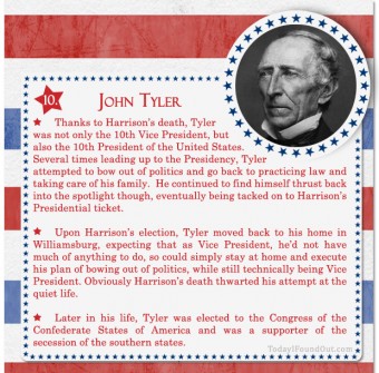 100+ Facts About US Presidents 10- John Tyler